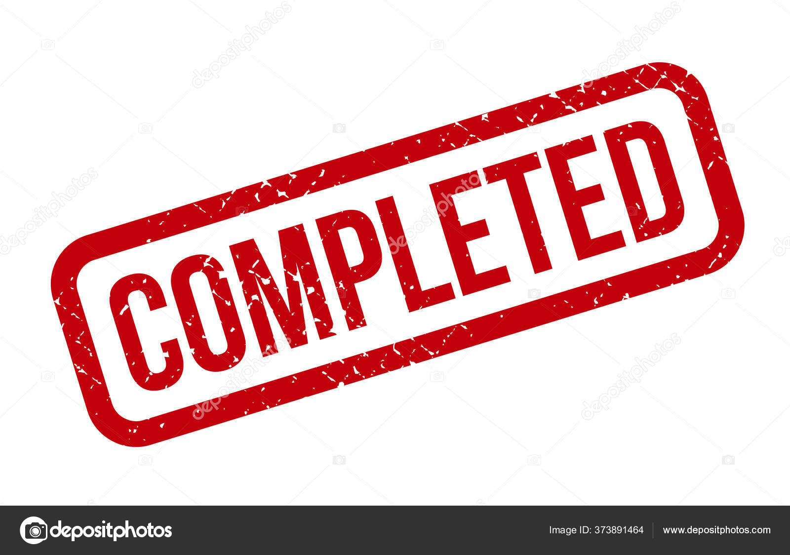 Red Grunge Completed Rubber Stamp Seal Vector Stock Vector Image by ©Mahmud07 #373891464