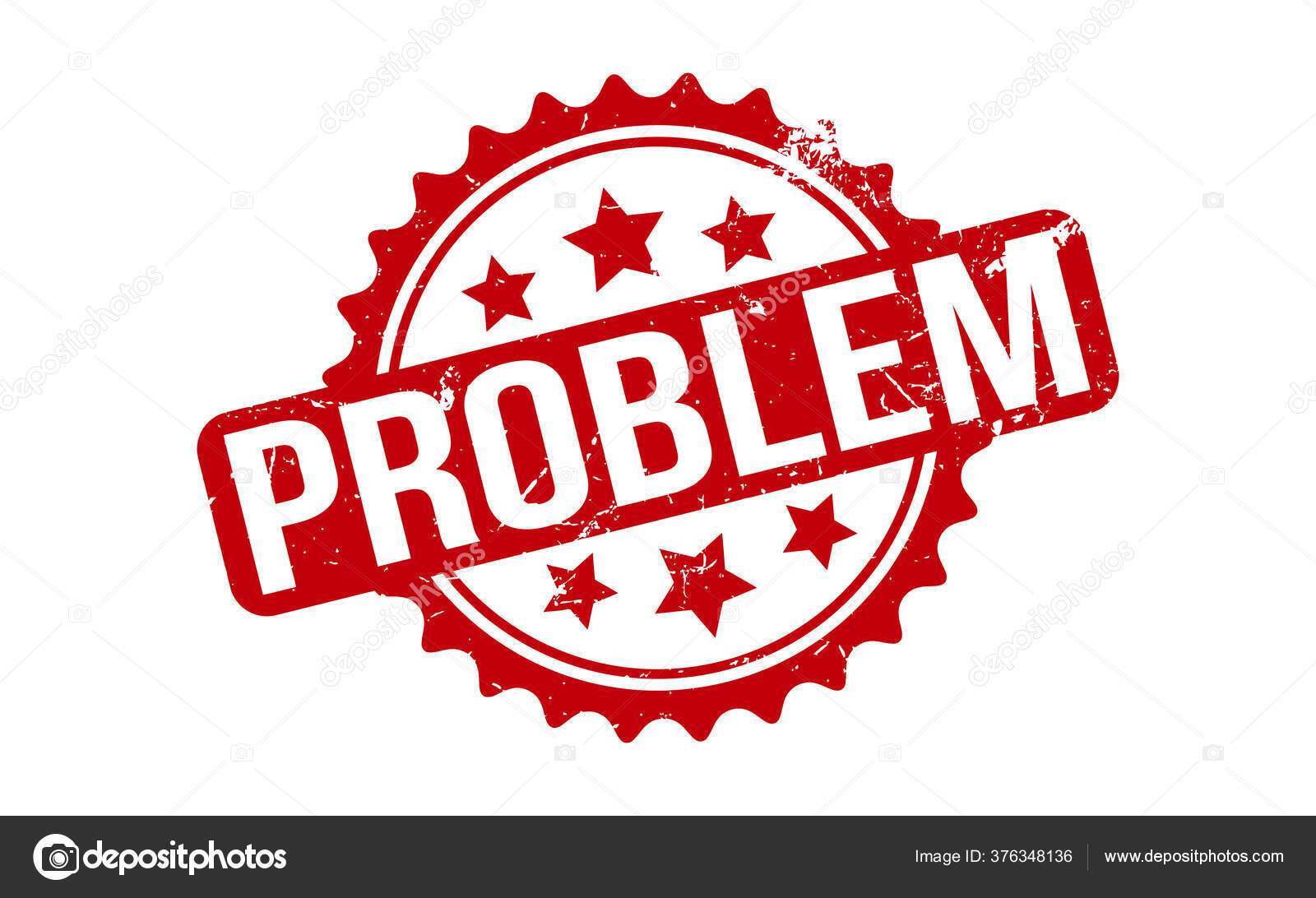 Problem Rubber Stamp Red Problem Rubber Grunge Stamp Seal Vector ...