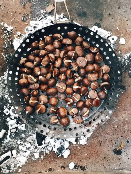 Roasted chestnut cart Stock Photos, Royalty Free Roasted chestnut cart ...