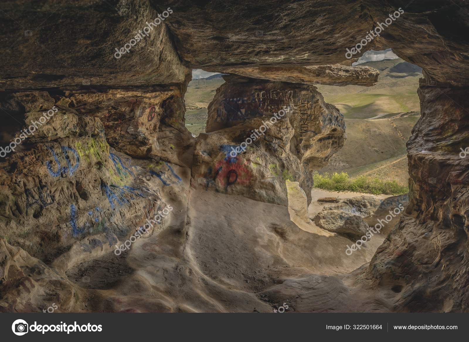 Grafitti cave ⬇ Stock Photo, Image by © Wirestock #322501664