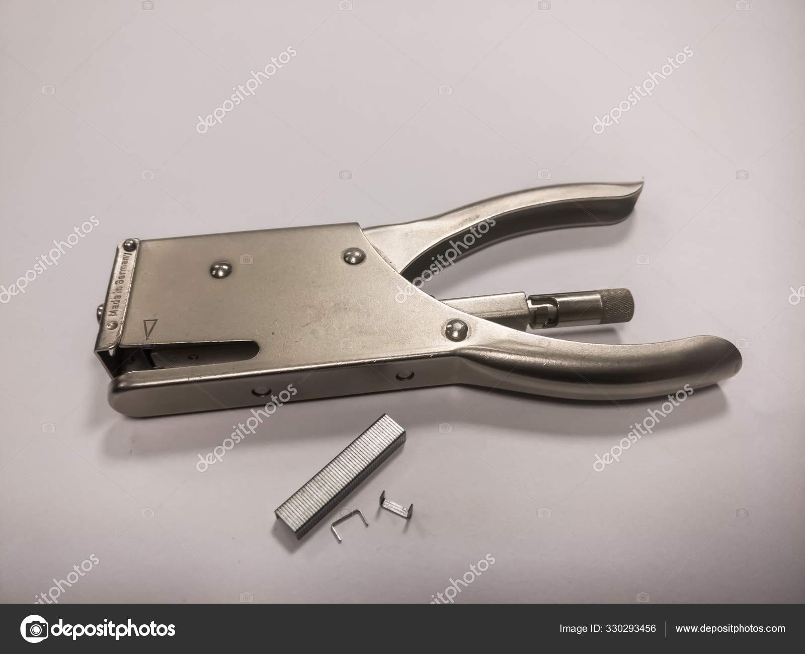 Metal Staple Staple Needles White Background Stock Photo by ©Wirestock ...
