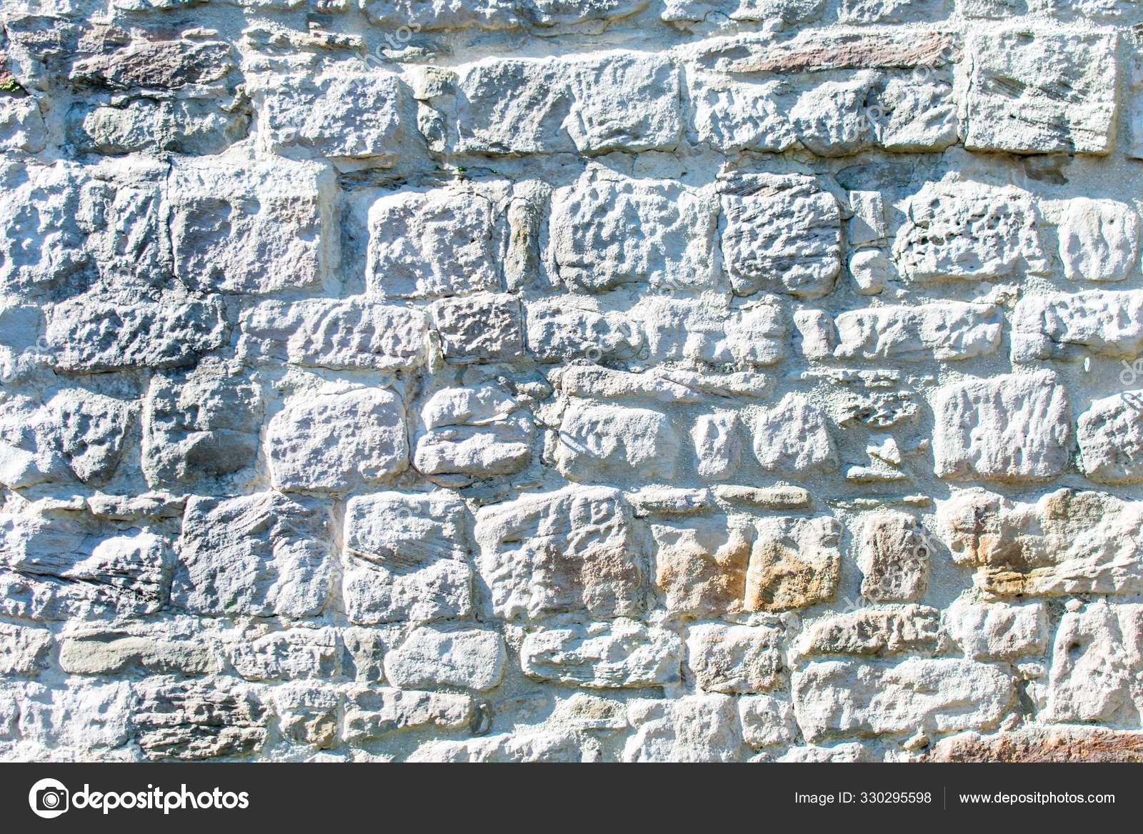 White Stone Wall Sunlight Cool Picture Backgrounds Wallpapers — Stock ...