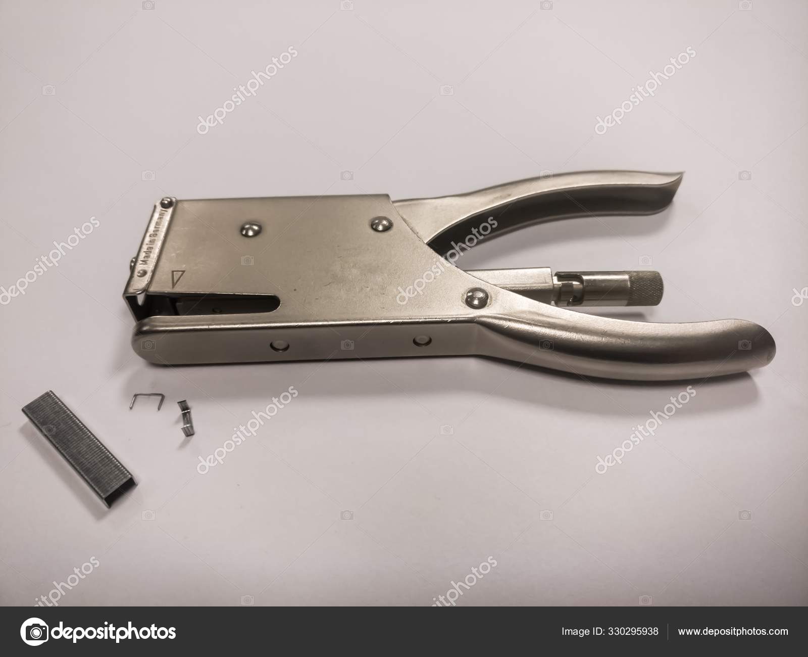 Metal Staple Staple Needles White Background Stock Photo by ©Wirestock ...