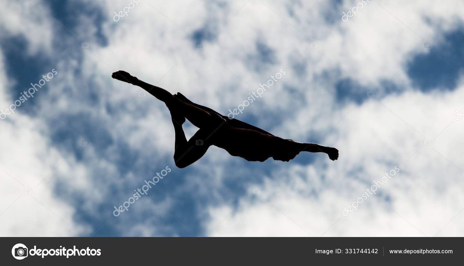 Person Flying Silhouette
