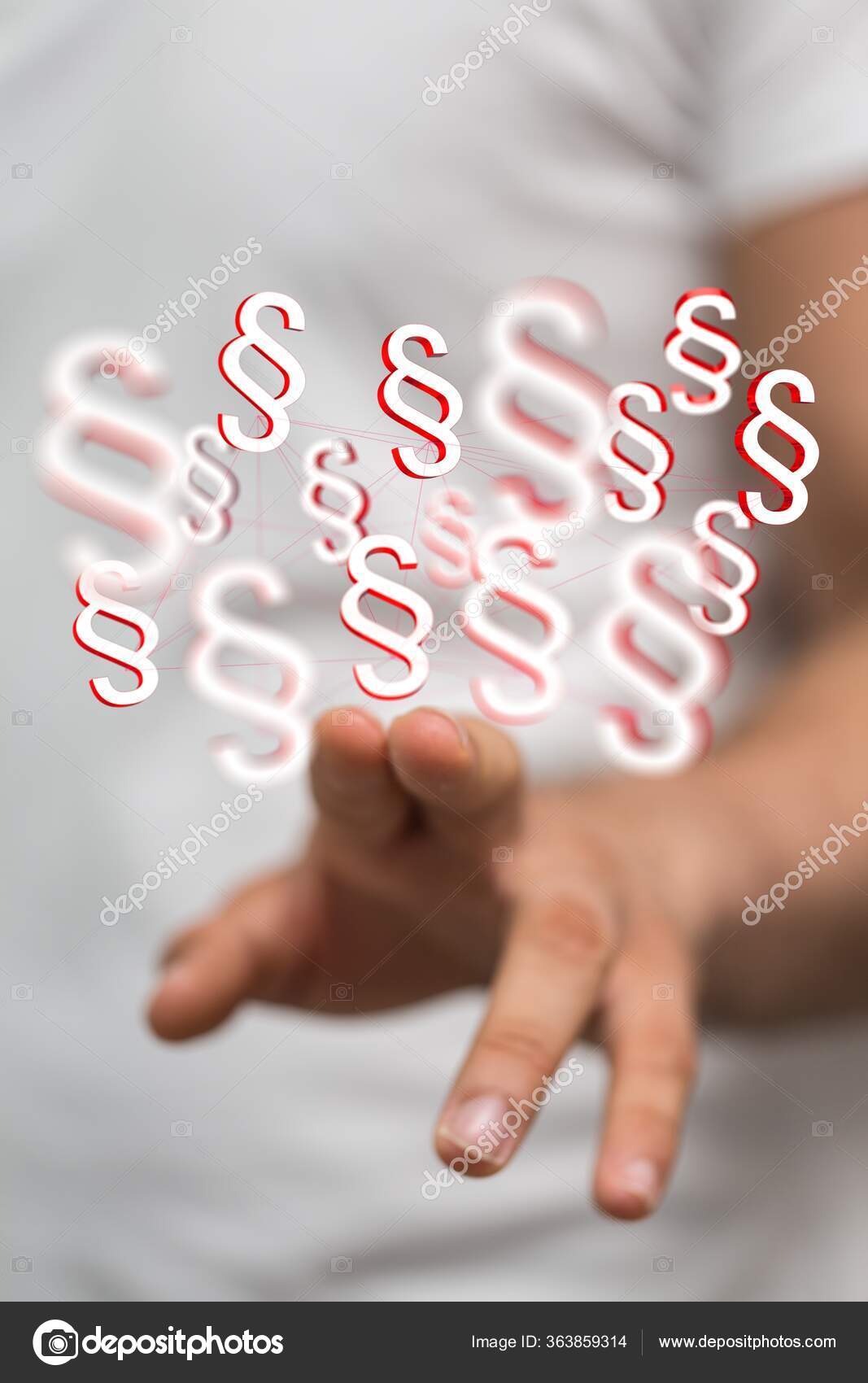 Law Digital Sign Hand — Stock Photo © Wirestock #363859314