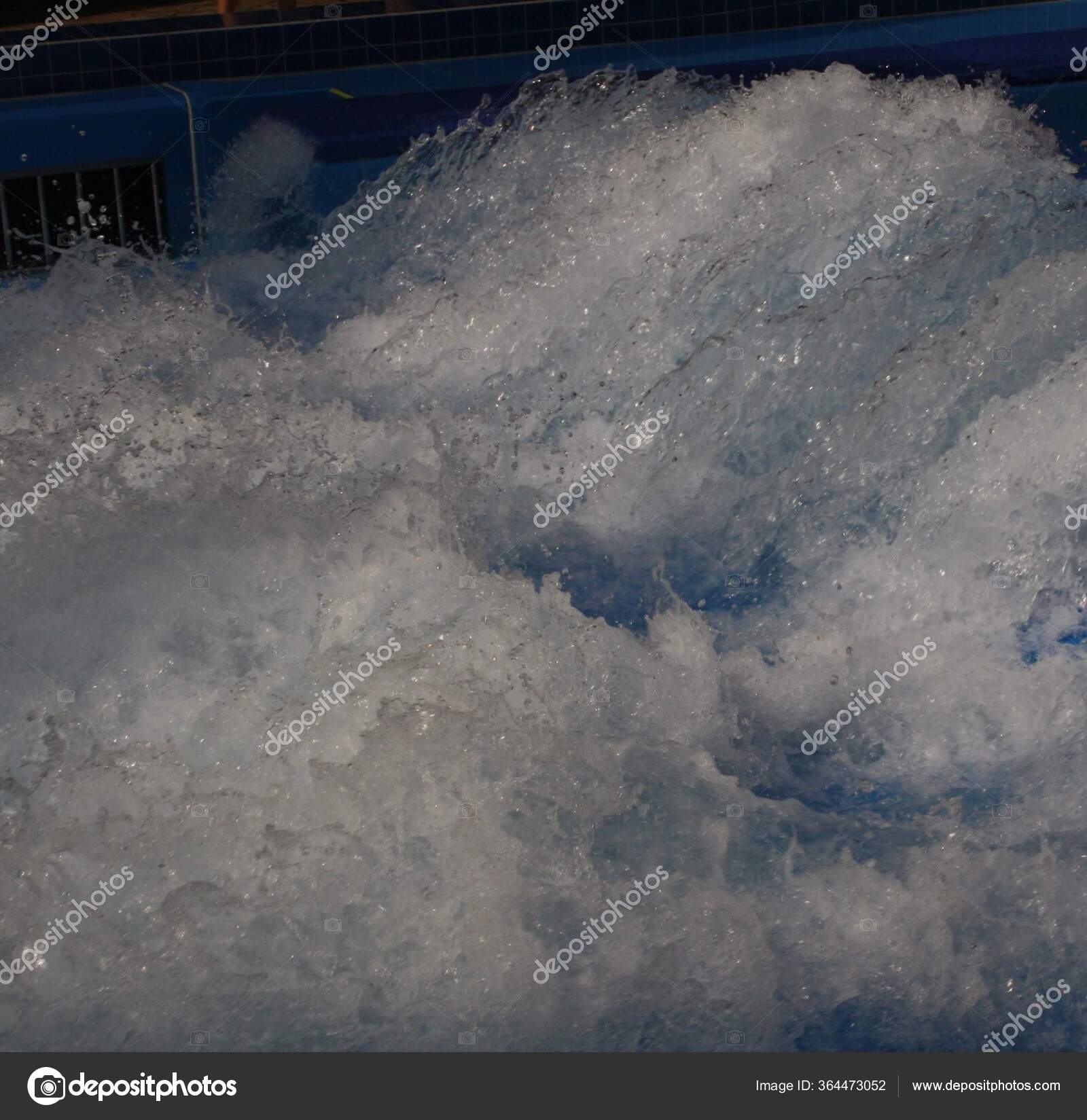 White Foamed Splashing Water Aquapark Stock Photo by ©Wirestock 364473052