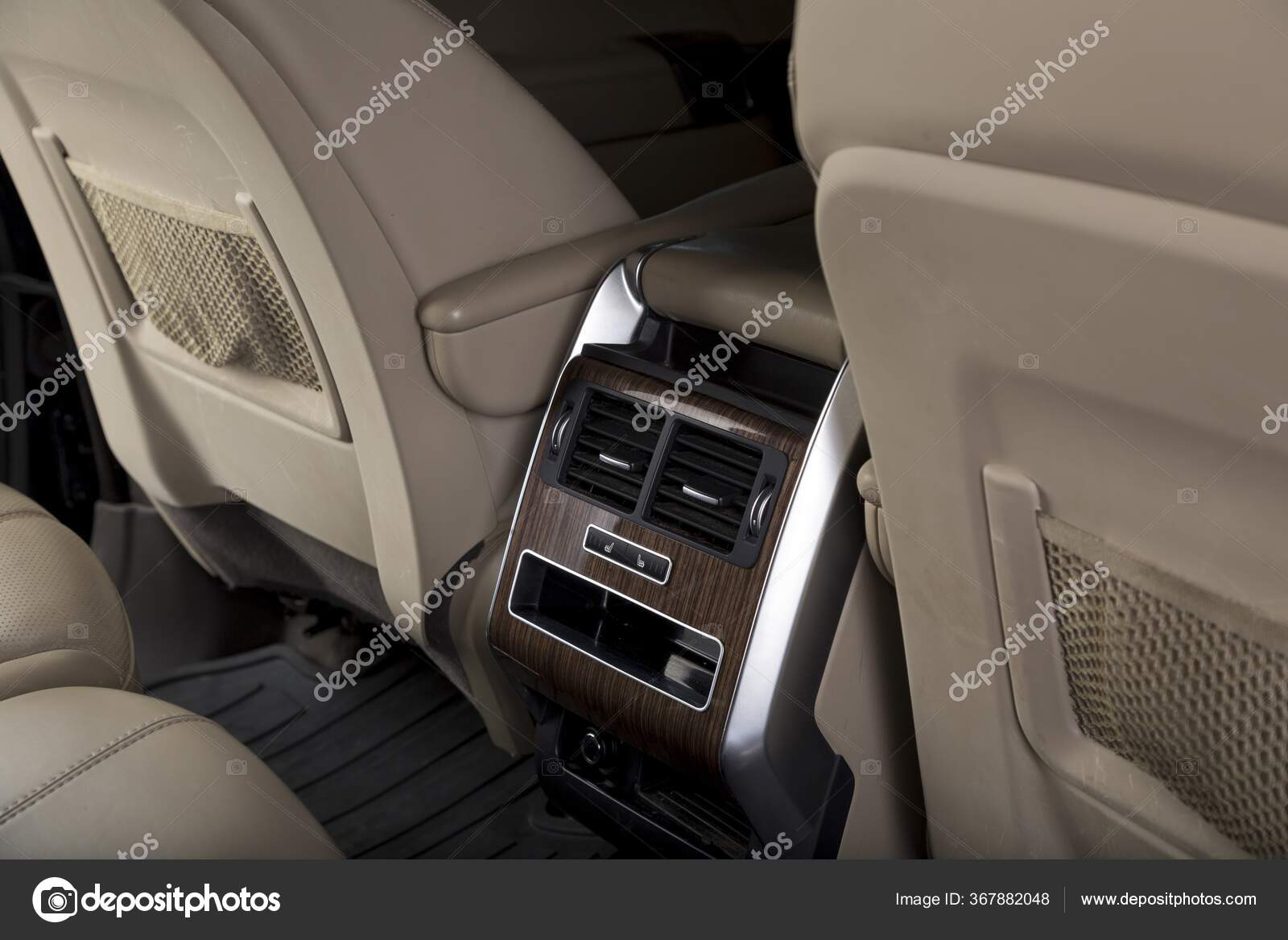 Closeup Shot Interior Details Modern Luxury Car — Stock Photo ...