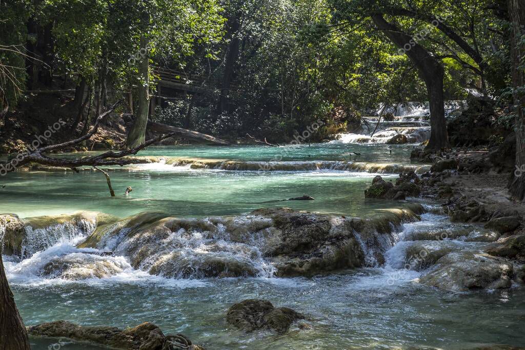 Una hermosa toma de las cascadas de Chiflon, Chiapas, México 2025