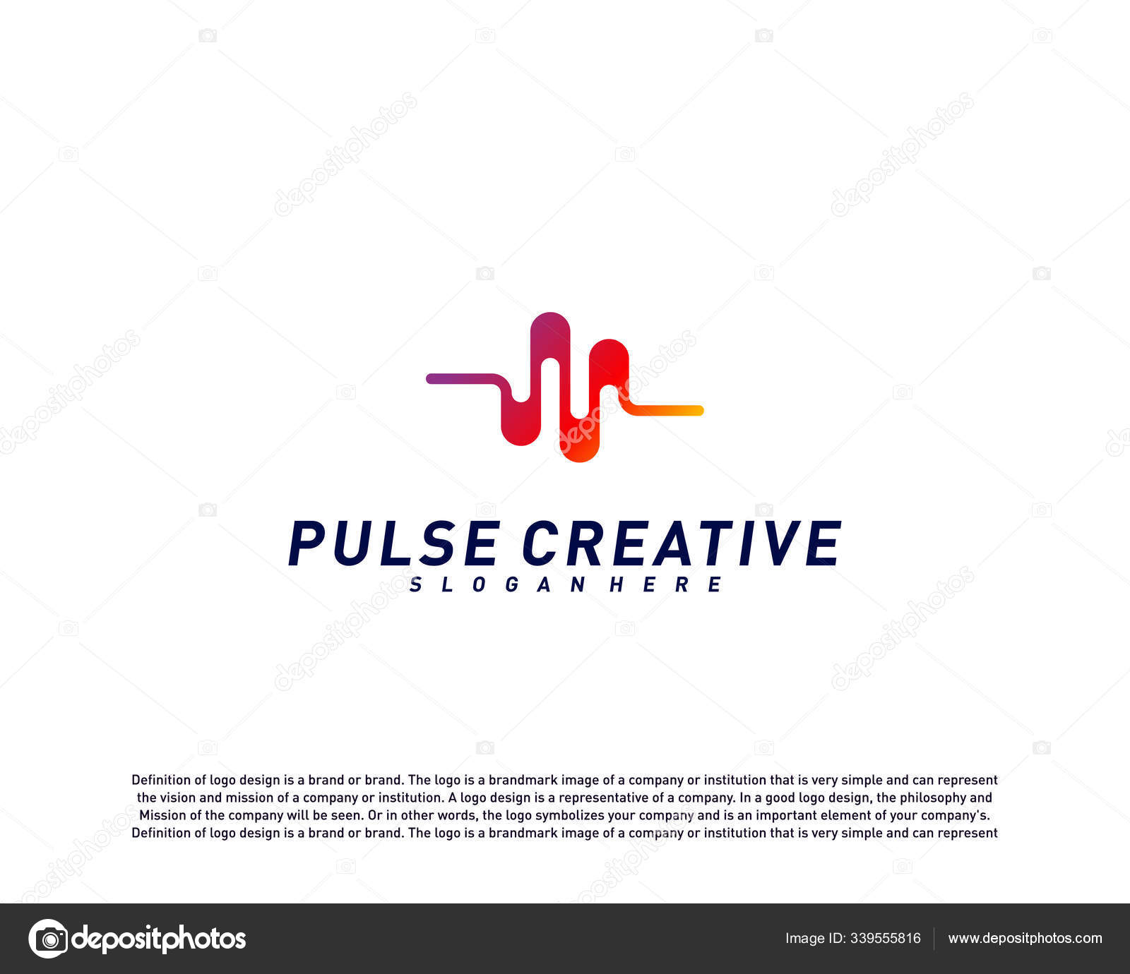 Medical Pulse or Wave logo design concept.Health Pulse logo template ...