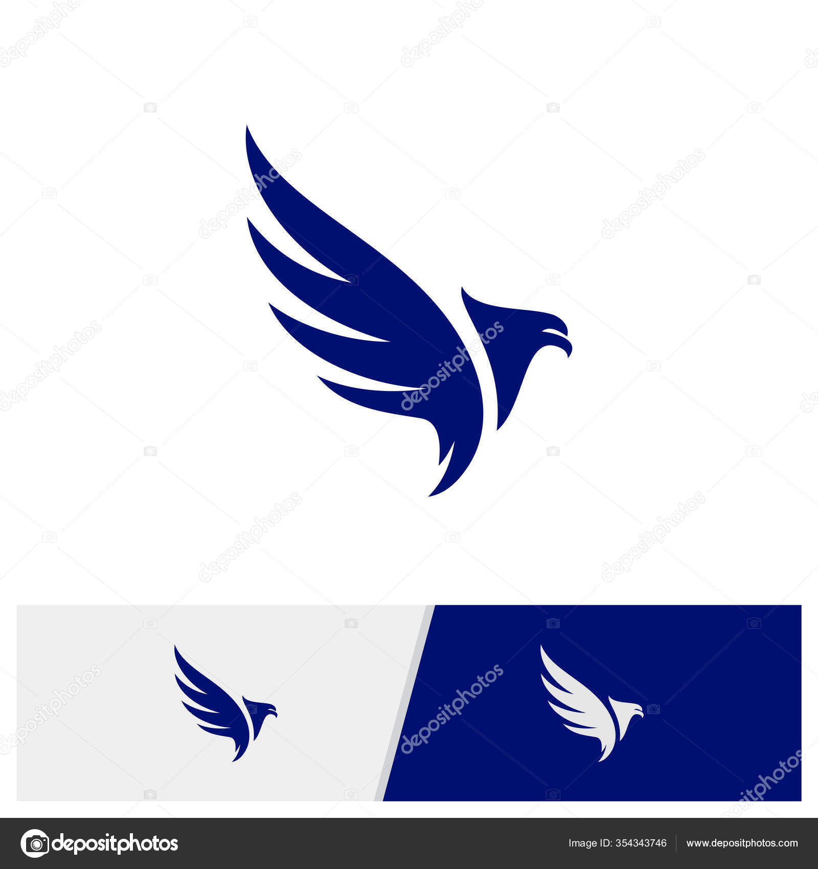 Simple Eagle Logo Simple Eagle Logo Template Design Mascot Stock