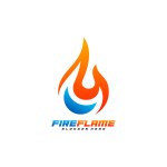 Flame Logo Design Vector Fire Logo Template Blaze Icon Symbol Stock ...