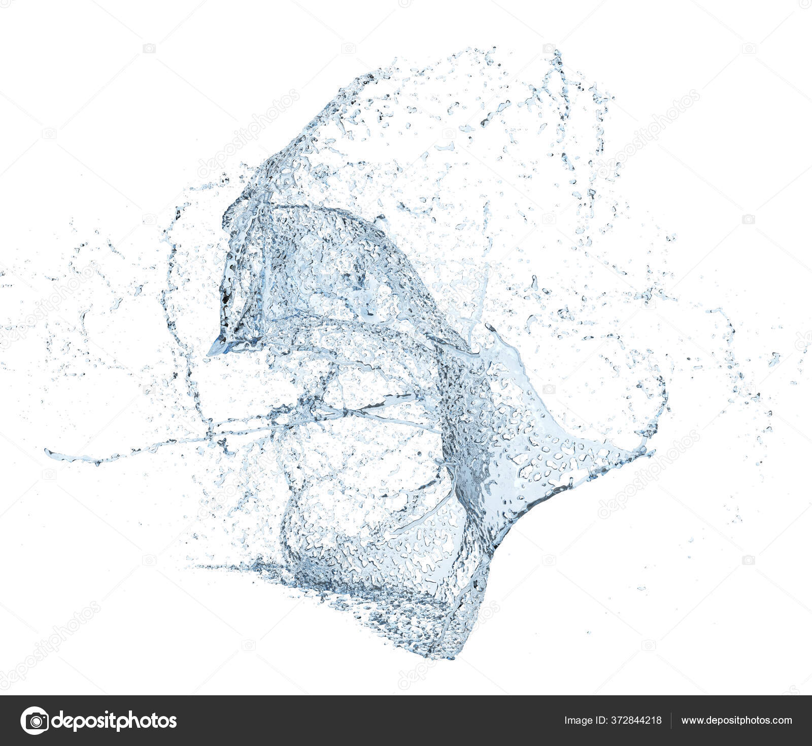 Illustration Water Impact Splash Rendering Stock Photo by ©ambidexter ...