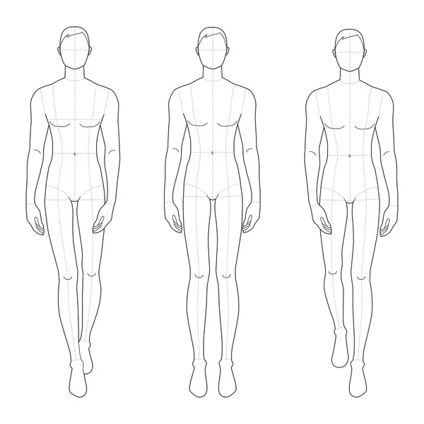 Male Drawing Template