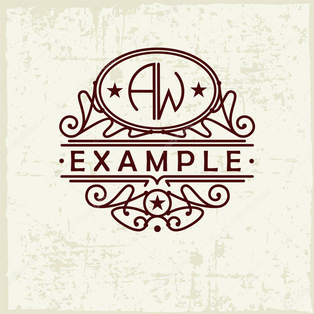 Premium monogram concept Stock Vector by ©PGMart 129568274