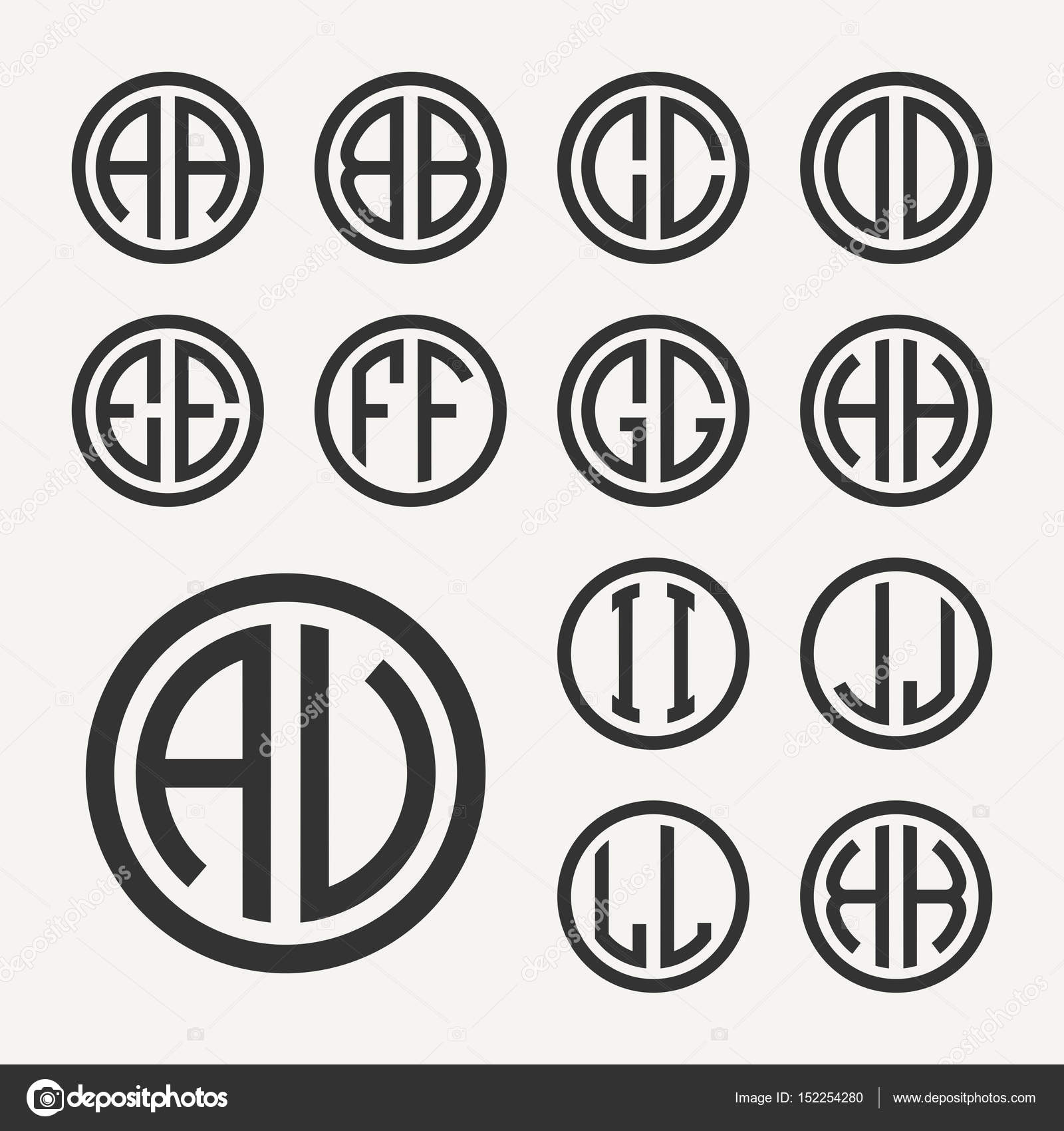 Letras mayúsculas inscritas en círculo Vector de stock por ©PGMart ...