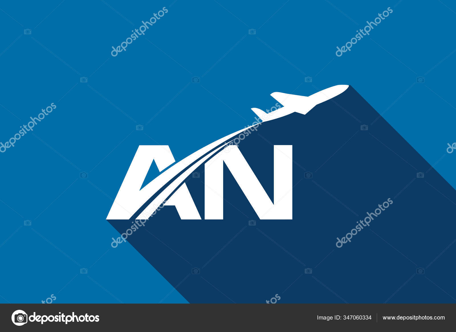 Initial Letter Aviation Logo Design Air Airline Airplane Travel Logo ...