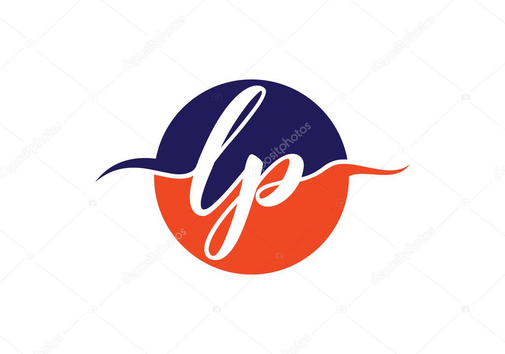 L P Plantilla de vector de dise o de logotipo de letra inicial, s mbolo gr fico del alfabeto ...