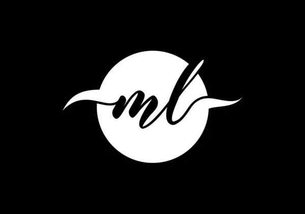 Logo inicial ml imágenes de stock de arte vectorial | Depositphotos