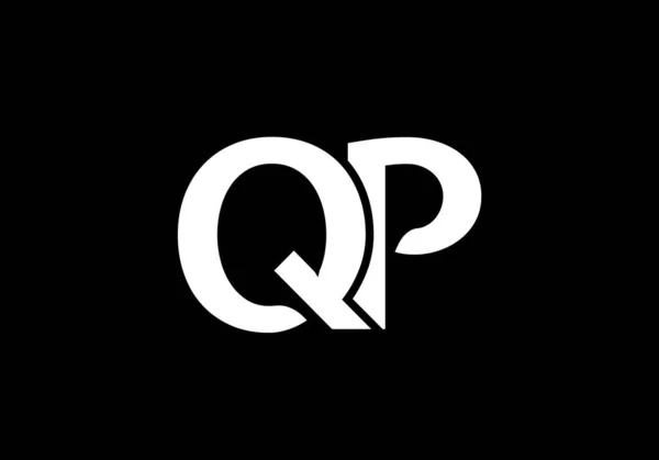 Monograma inicial Carta Q P Logo Design Vector Template. Diseño del ...