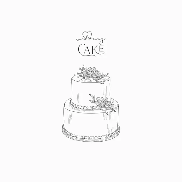 Wedding Cake Drawing Template