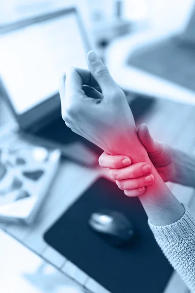 Repetitive Strain Injury Rsi Continuous Working Computer ⬇ Stock Photo ...