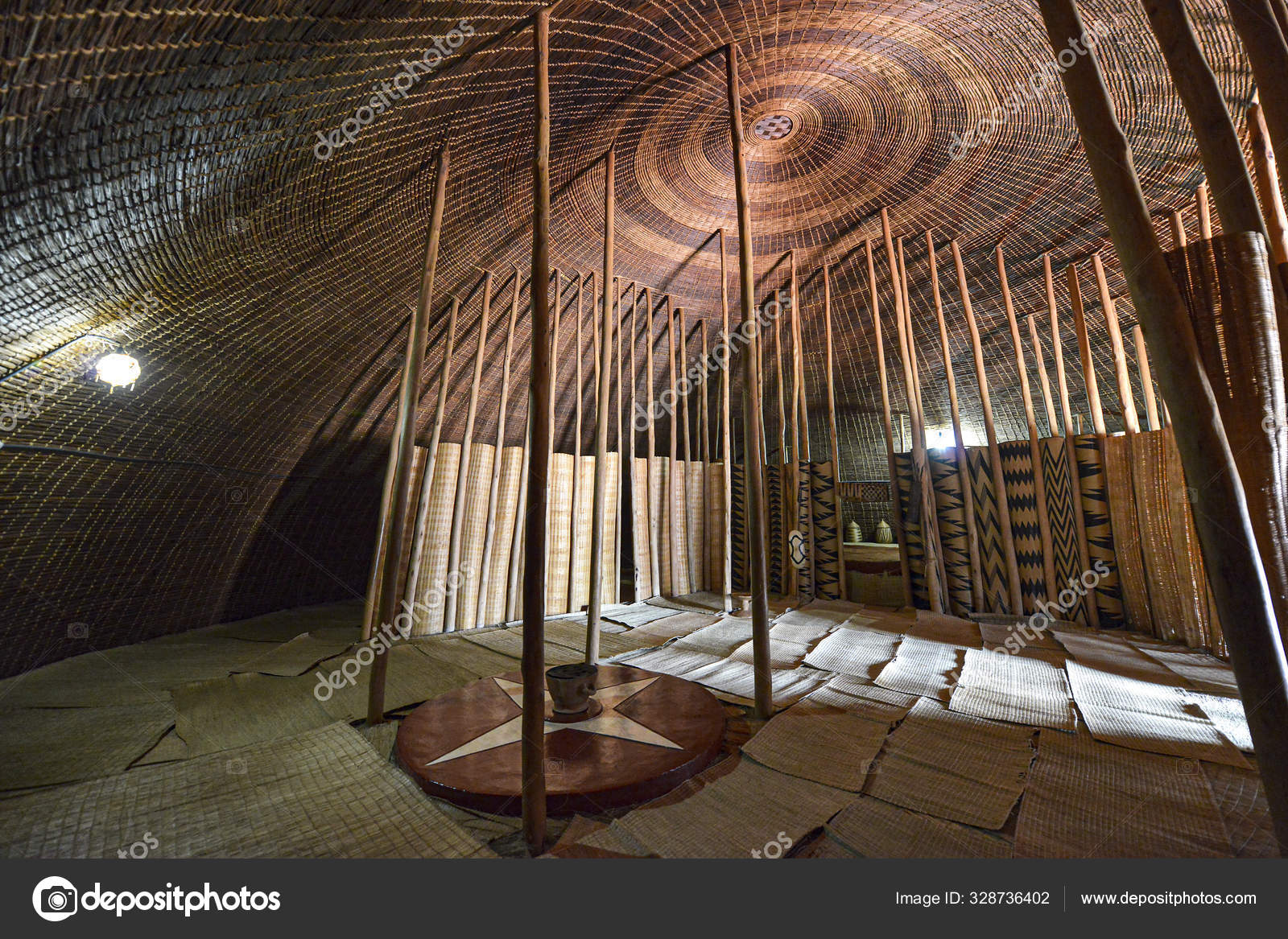 Reconstruction King Rwanda Palace Nyanza Rukari Ancient History Museum ...