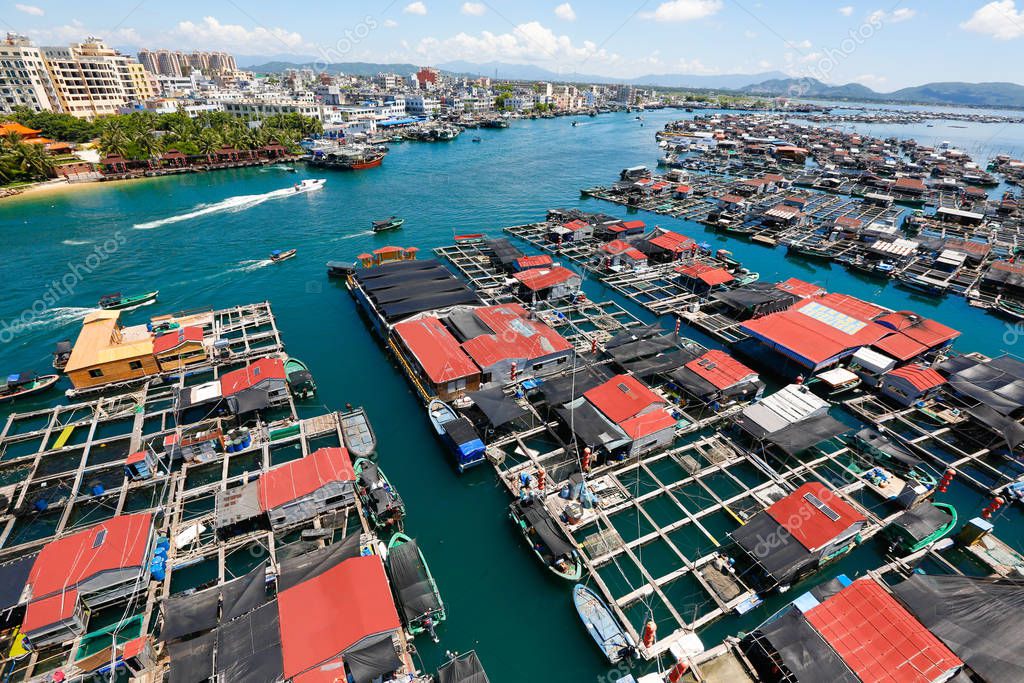 Camino a Monkey Island en telef rico en la isla de Hainan 2024