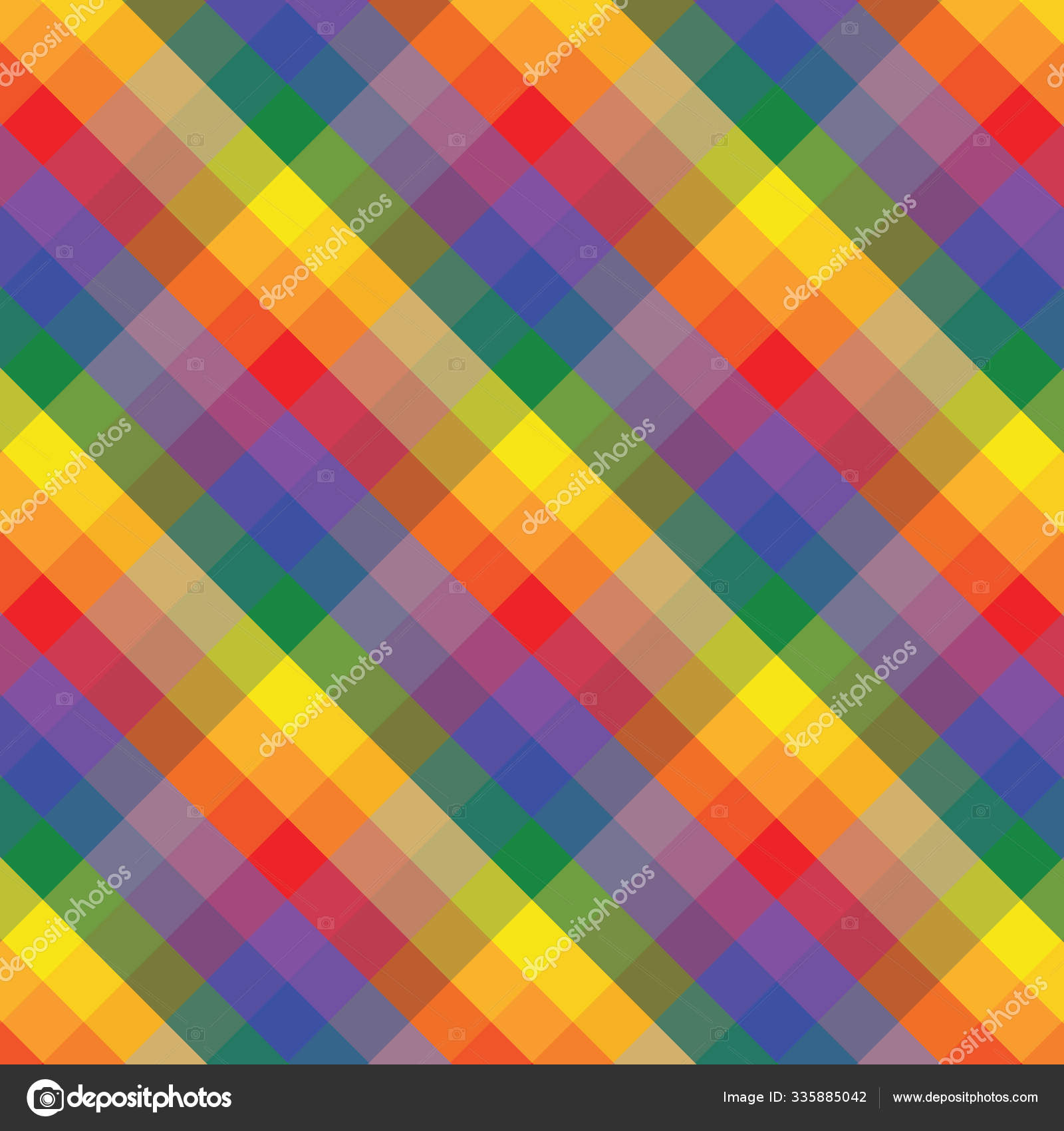 Rainbow Plaid Backgrounds