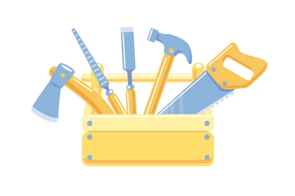 Vector Triangular Toolbox Isolated White Background Stock Vector Image ...