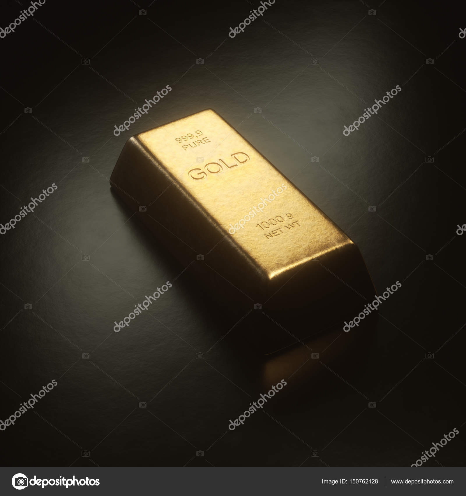 1000 Gram Gold Bar Stock Photo by ©ktsdesign 150762128