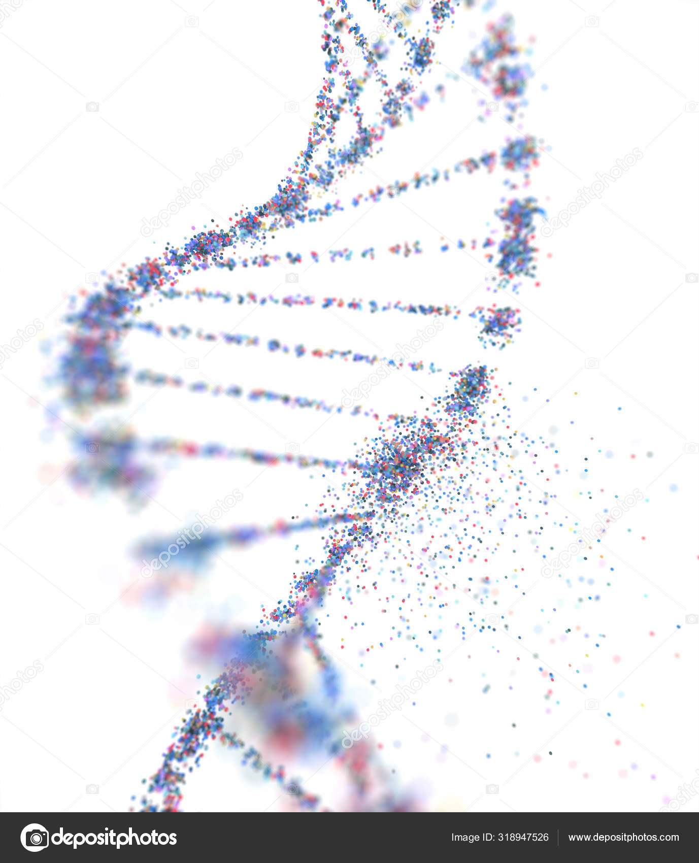 Dano oxidativo do ADN Estrutura molecular do distúrbio genético — Foto ...