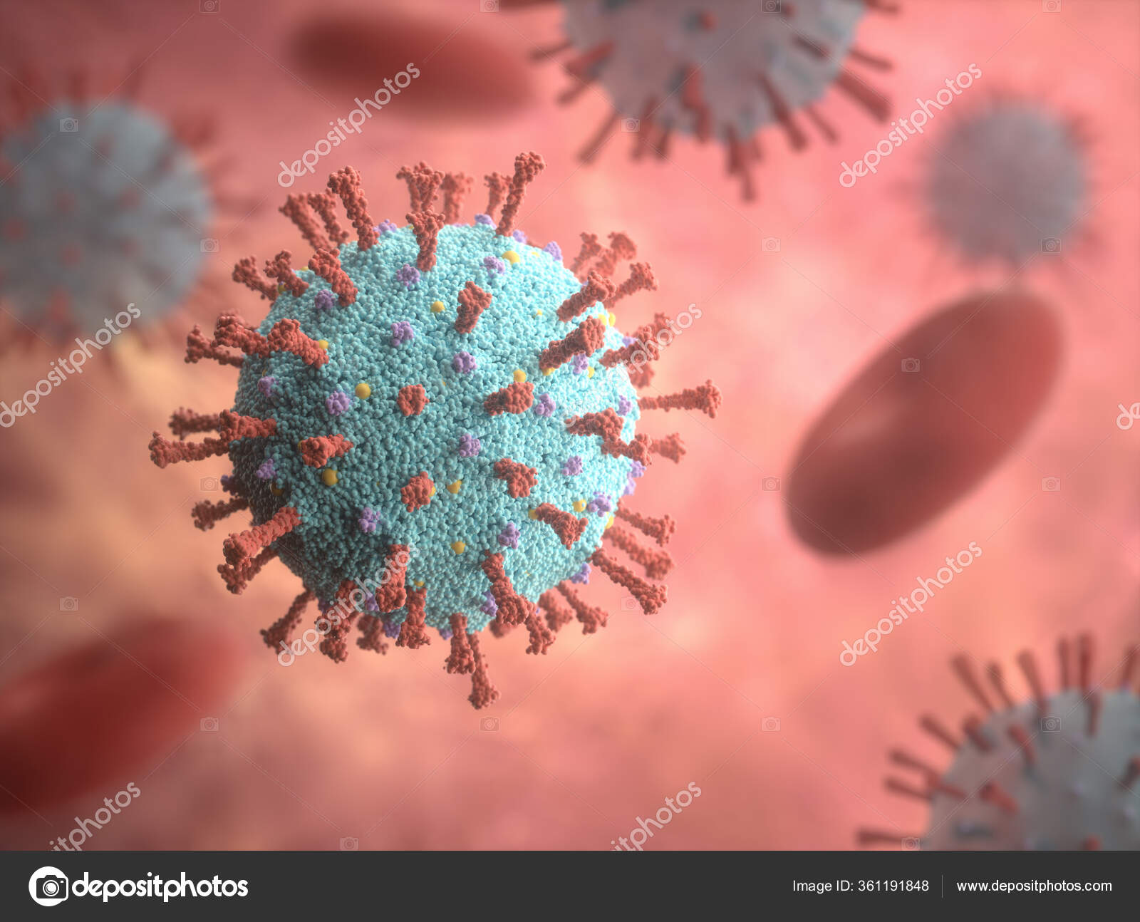 Viral Structure Viral Particle Made Nucleus Nucleic Acid Dna Rna ...