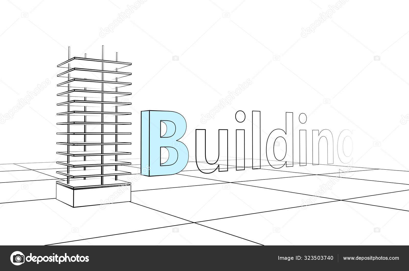 Rendering Modular House Sketch Stock Photo by ©sanchopancho00 323503740
