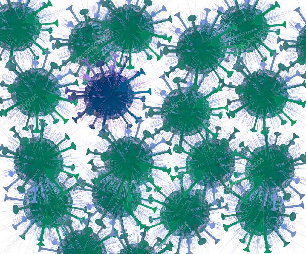 Textura con agente infeccioso en la célula - Virus y uno especial ...