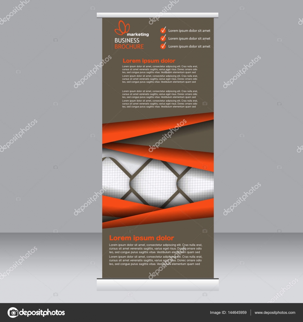 Roll up banner stand template. Stock Vector by ©Milana88 144645959