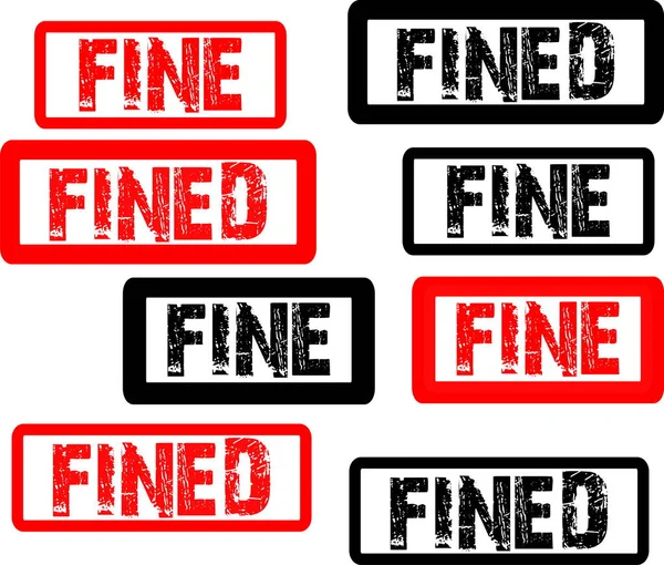 Fined Stock Vectors, Royalty Free Fined Illustrations | Depositphotos®