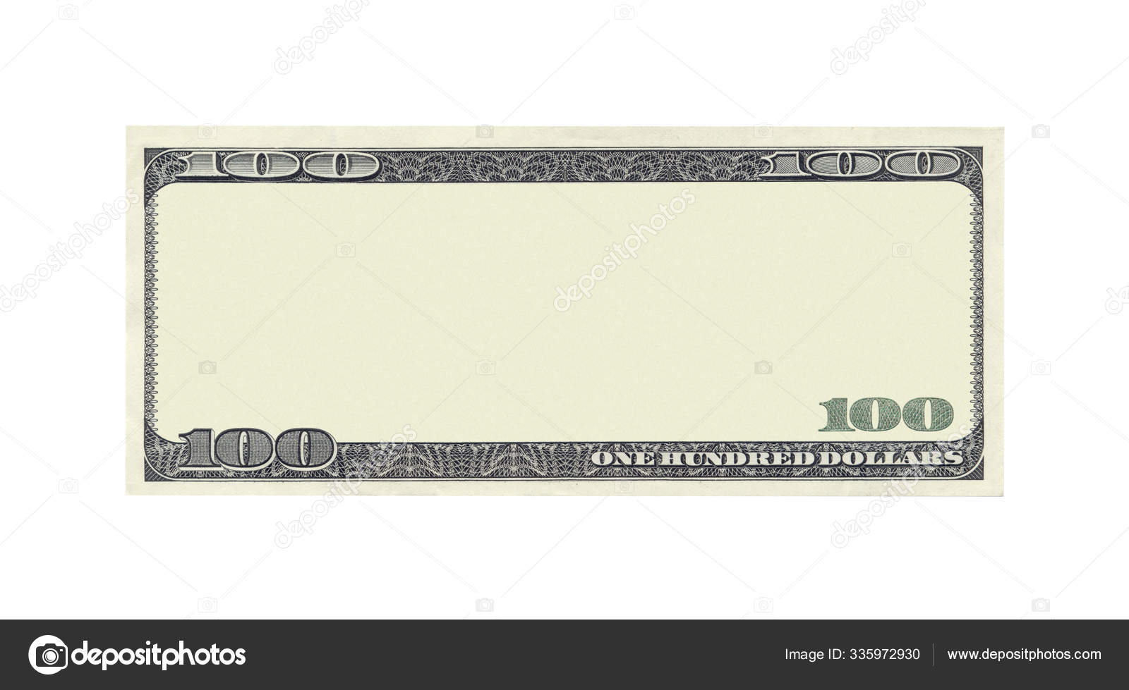 Blank Dollar Bill Template