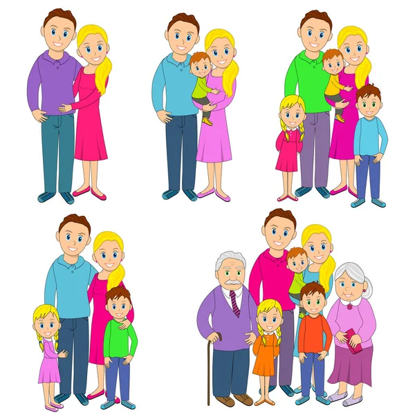 Big family set: from baby to senior Stock Vector Image by ©sasha_zerg ...
