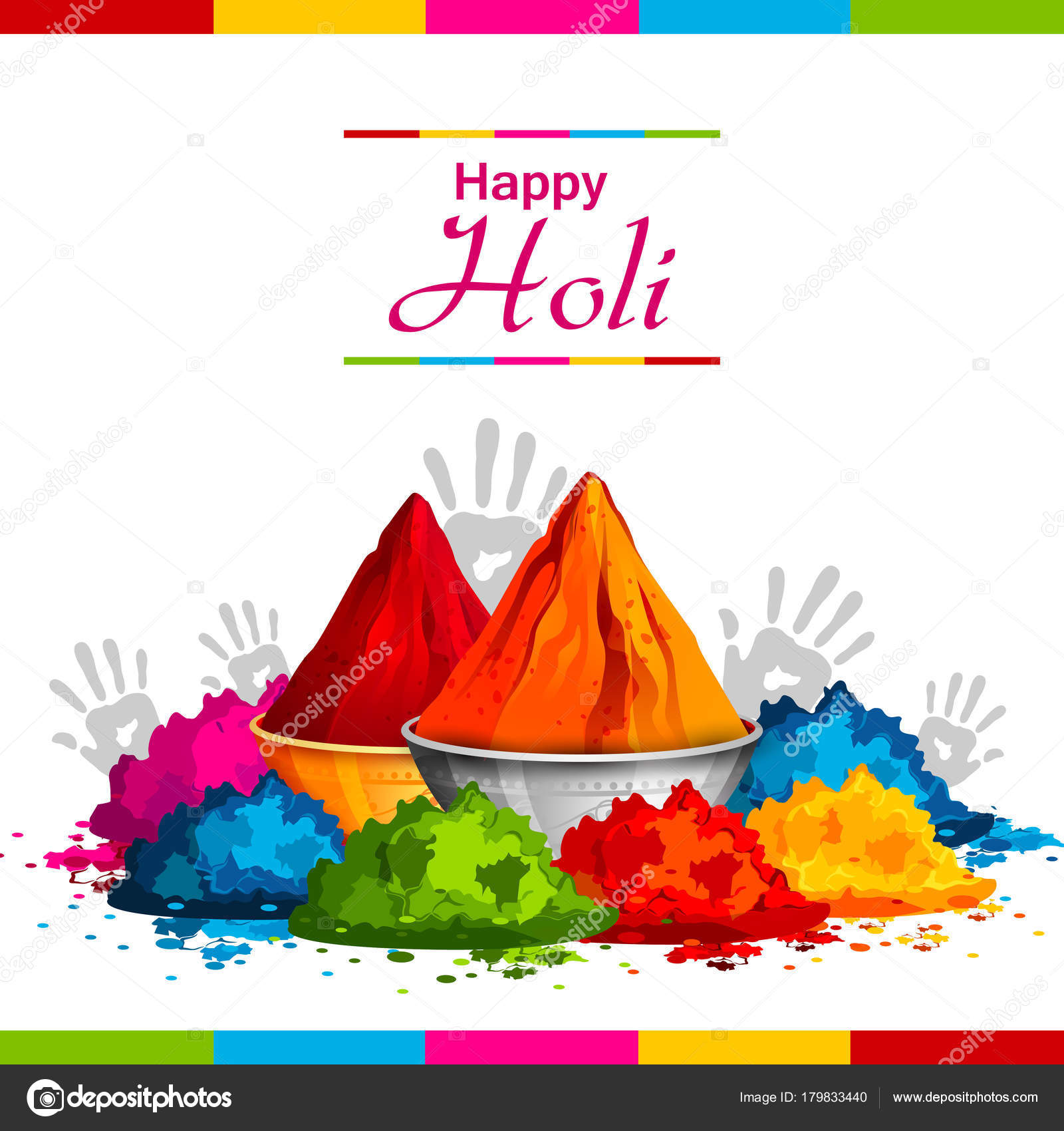 Fundo alegre colorido do Hoil para o festival das cores em Índia Vetor ...