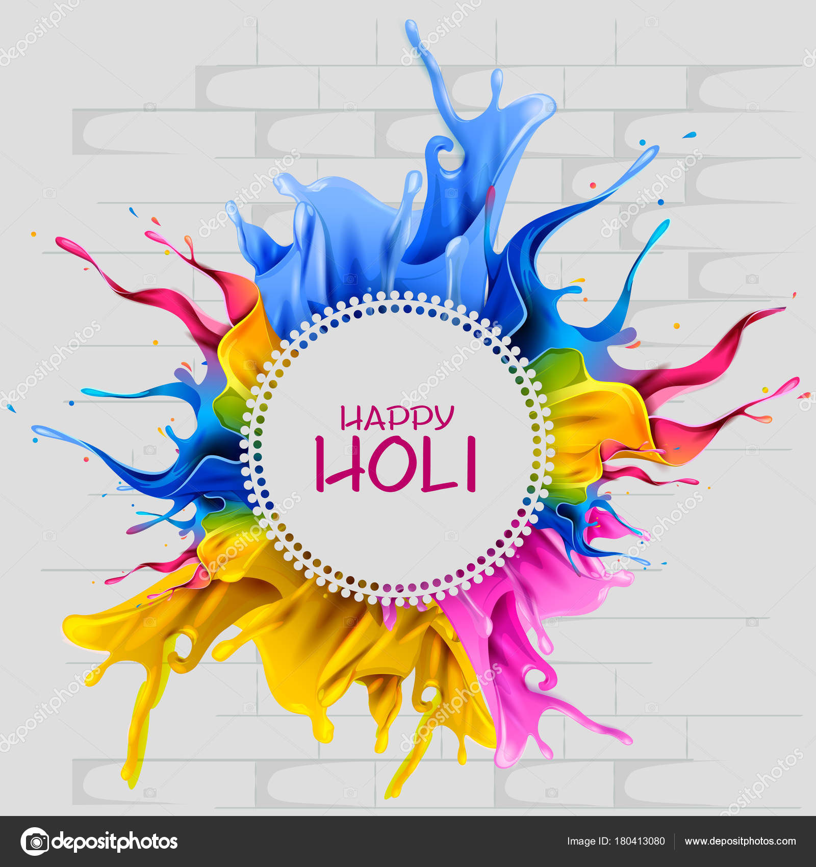 Colorful splash for Holi background Stock Vector Image by ©snapgalleria ...