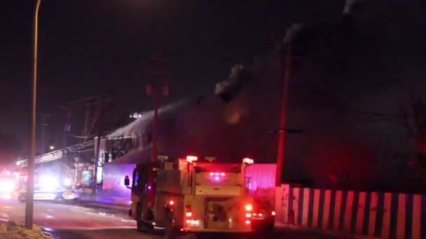 Industrial Building Fire Flames — Stock Video © pascalmarch #357621678