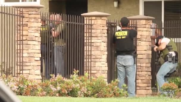 Heavily Armed Officers Standoff — Stock Video © pascalmarch #357614552