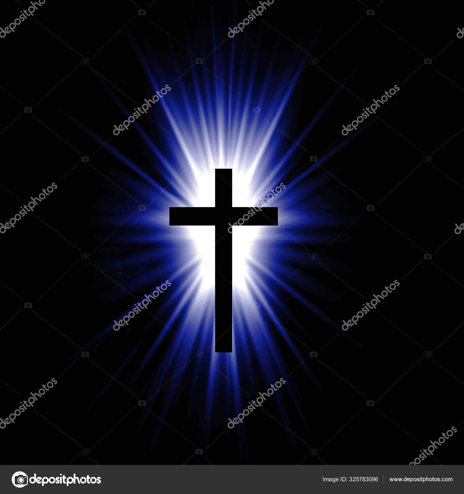 Light Blue Cross Background