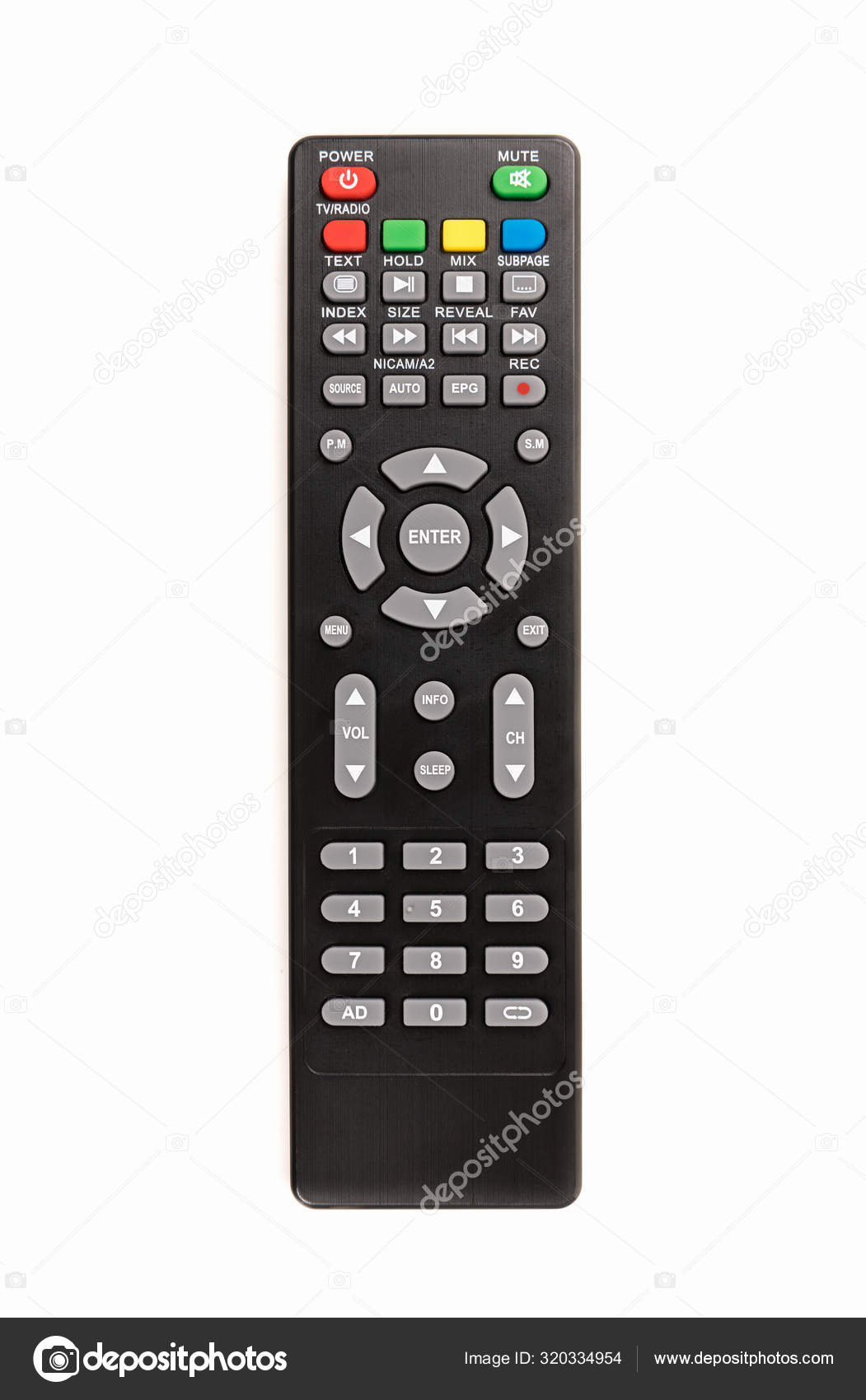 Remote Control Isolated White Background Stock Photo by ©JR1542011 ...