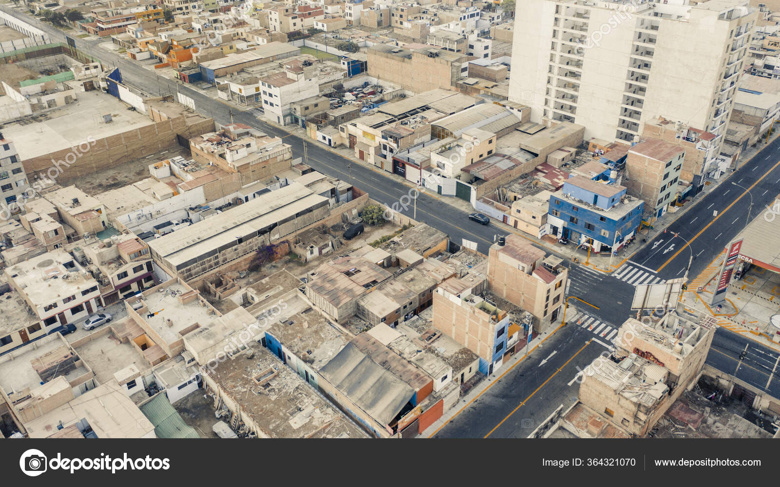 Vista Aérea Lima Perú Calles Sin Autos Ciudad Sin Gente — Foto de stock ...