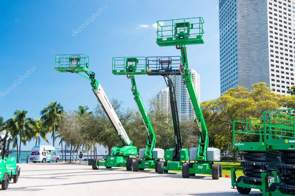 Mobile industrial aerial work platforms – Stock Editorial Photo ...
