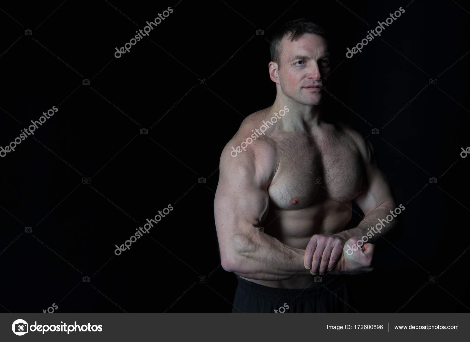 Man with muscular body and torso. Stock Photo by ©stetsik 172600896