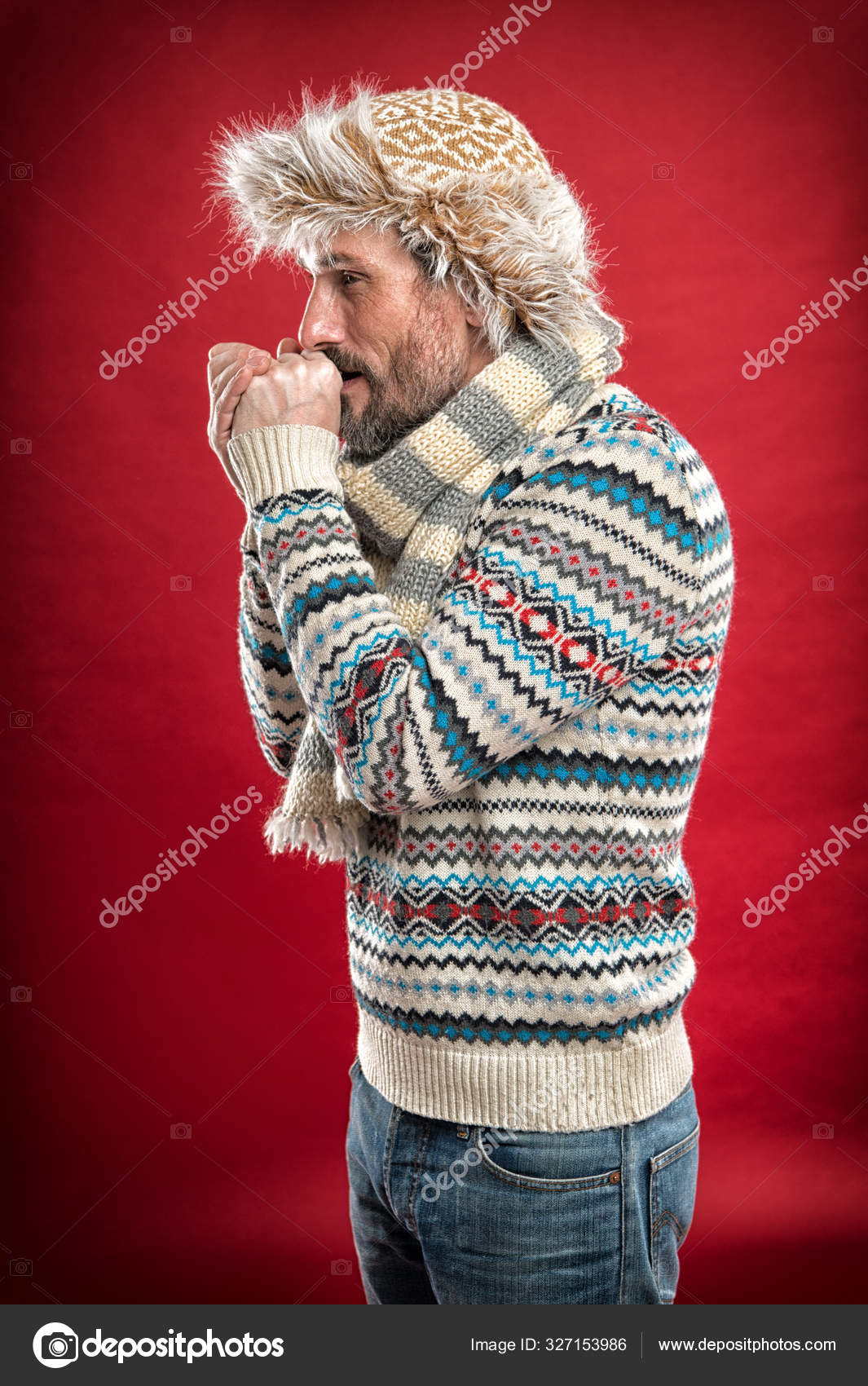 Hipster Guy Fashion Sweater