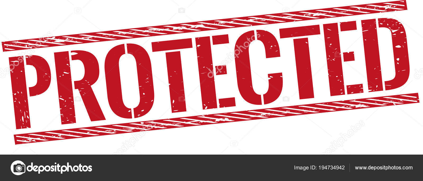 Protected grungy rubber stamp illustration Stock Vector by ©drnn 194734942