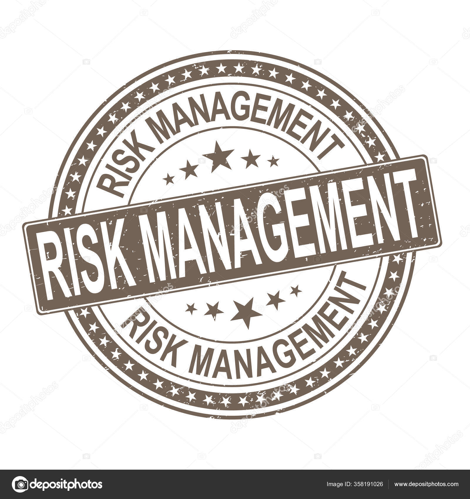 Risk management. stamp. sticker. seal. round grunge vintage ribbon risk ...